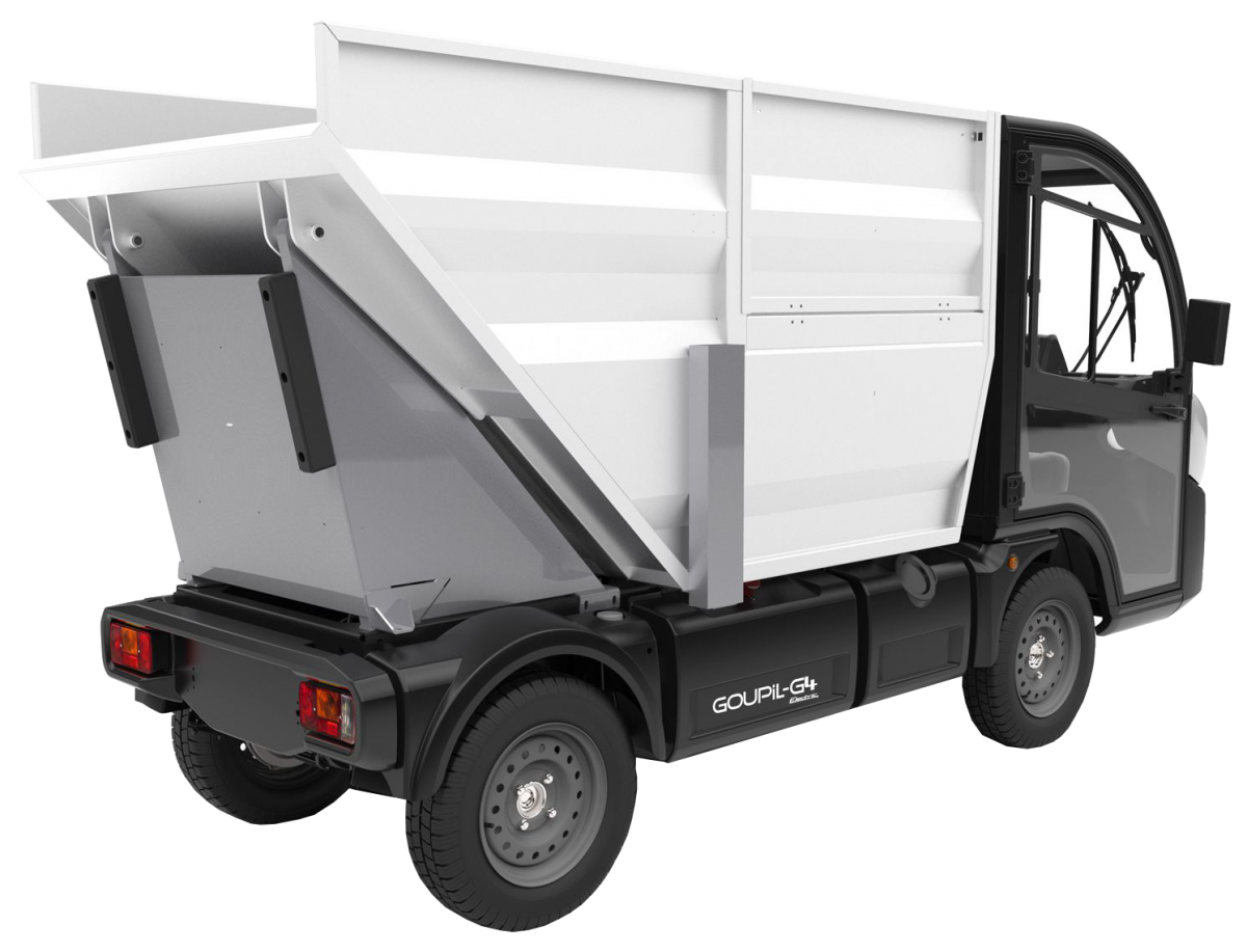 Goupil G4 Waste Skip Electric Vehicle - Goupil Electric Vehicles Ireland